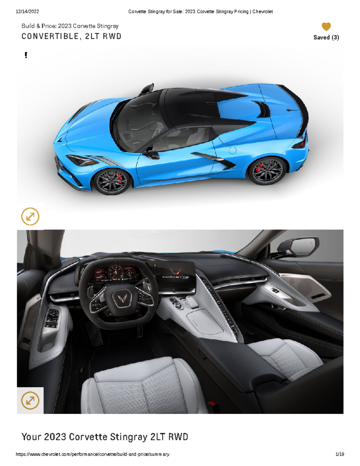 Corvette Stingray for Sale 2023 Corvette Stingray Pricing Chevrolet ...