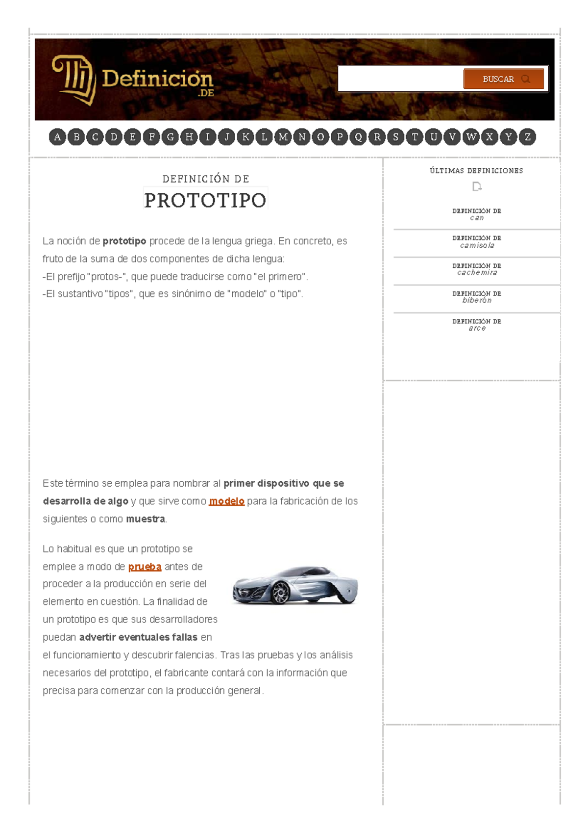 Prototipo - Un termino muy utilizado en el desarrollo - Ú L T I M A SÚ ...