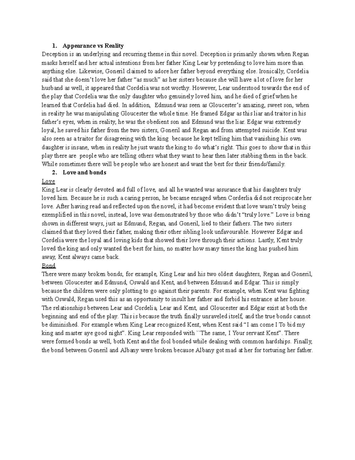 Appearance vs Reality - love - Appearance vs Reality Deception is an ...