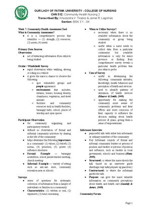 CHN 211 ppt lecture - sfdsfsa - CHN 211- COMMUNITY HEALTH NURSING ...