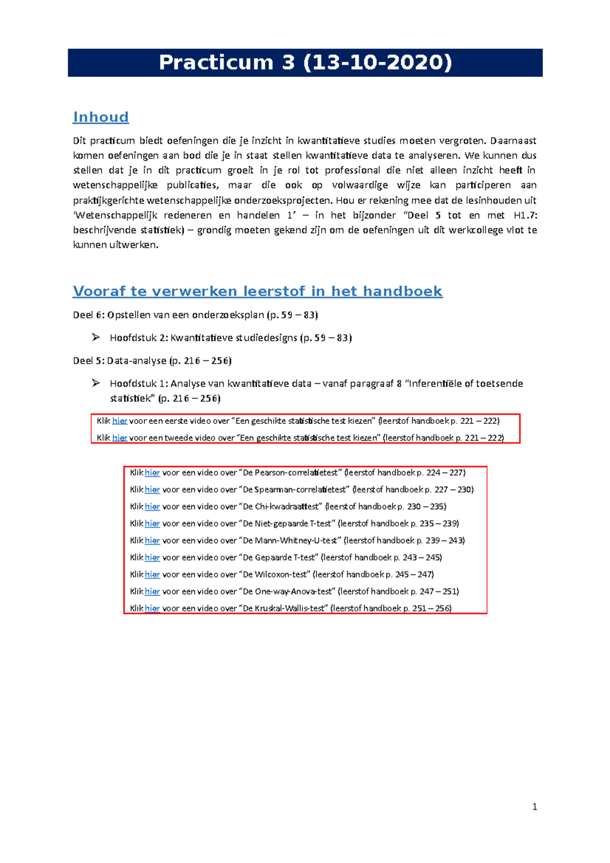 3 Practicum 3 antwoordsleutel - Practicum 3 (13-10-2020) Inhoud Dit ...