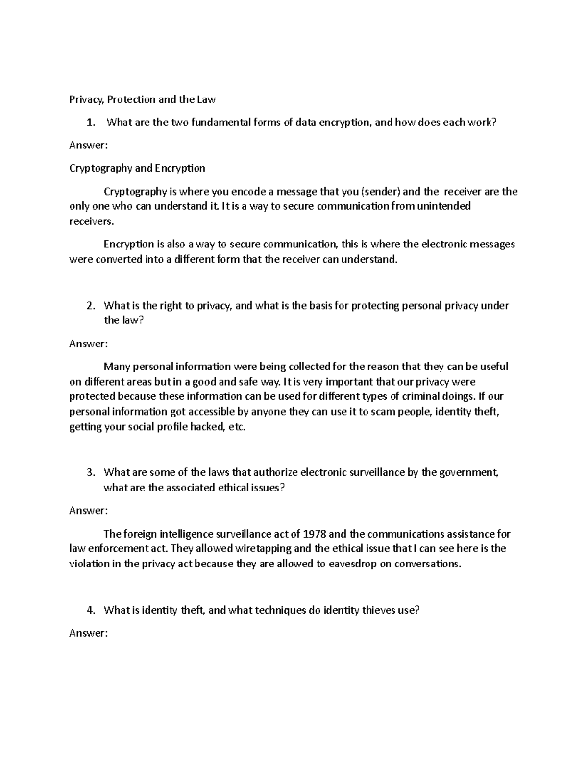 Privacy (Ethics) - 1. What are the two fundamental forms of data ...