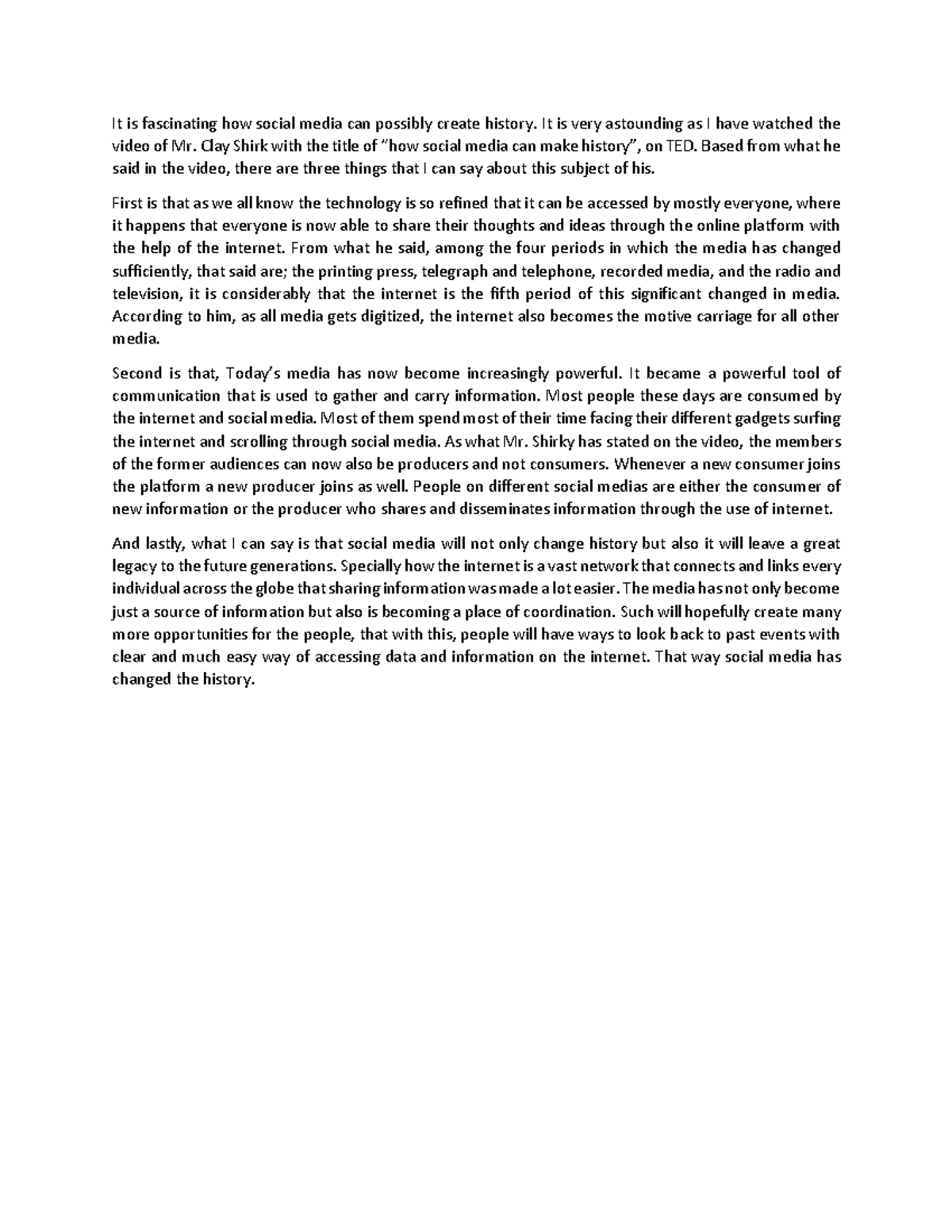 Video commentary - nah - It is fascinating how social media can ...