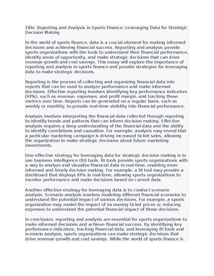 The Financing of Sports Stadiums and Arenas - "The Financing of Sports ...