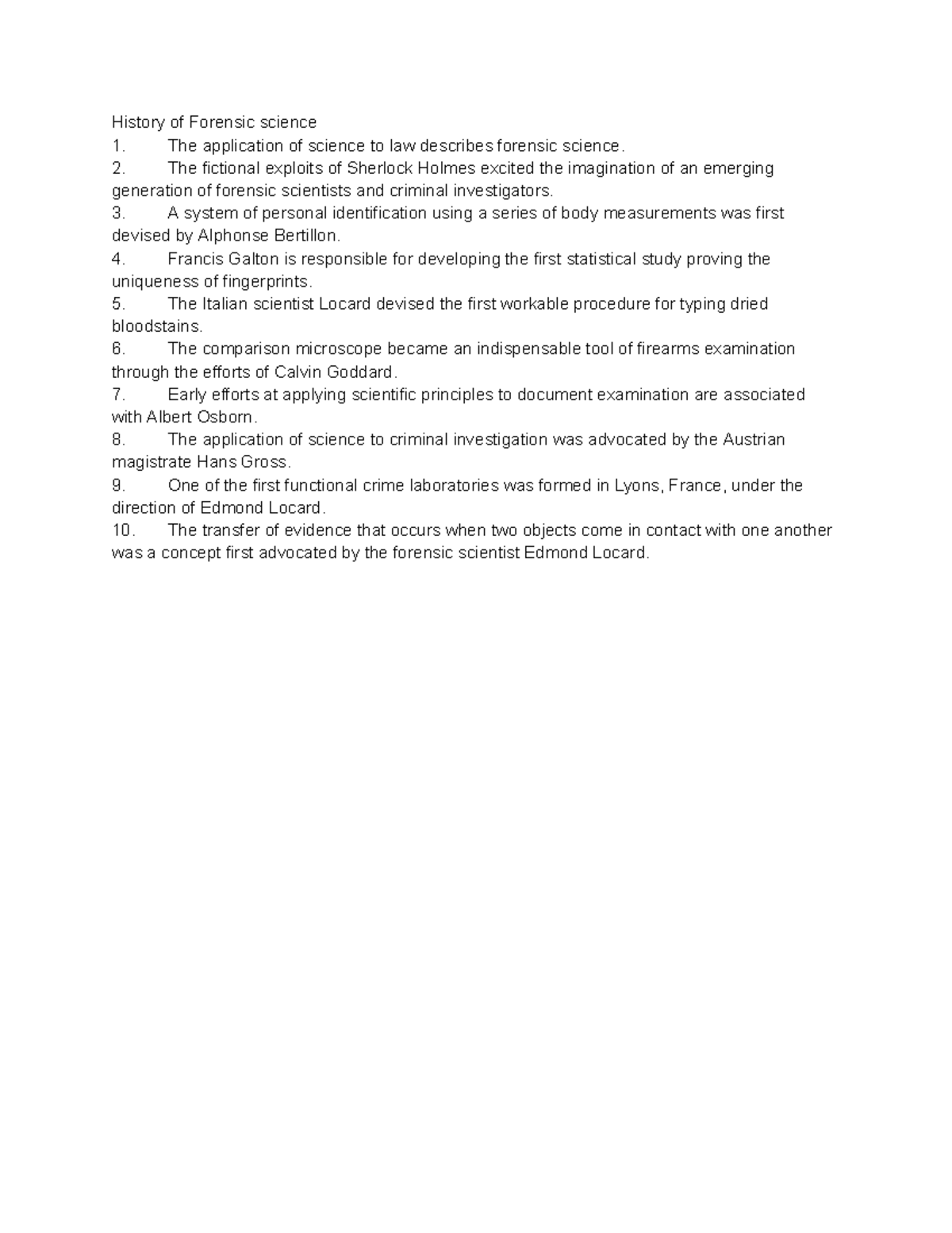 History of Forensic science - The fictional exploits of Sherlock Holmes ...