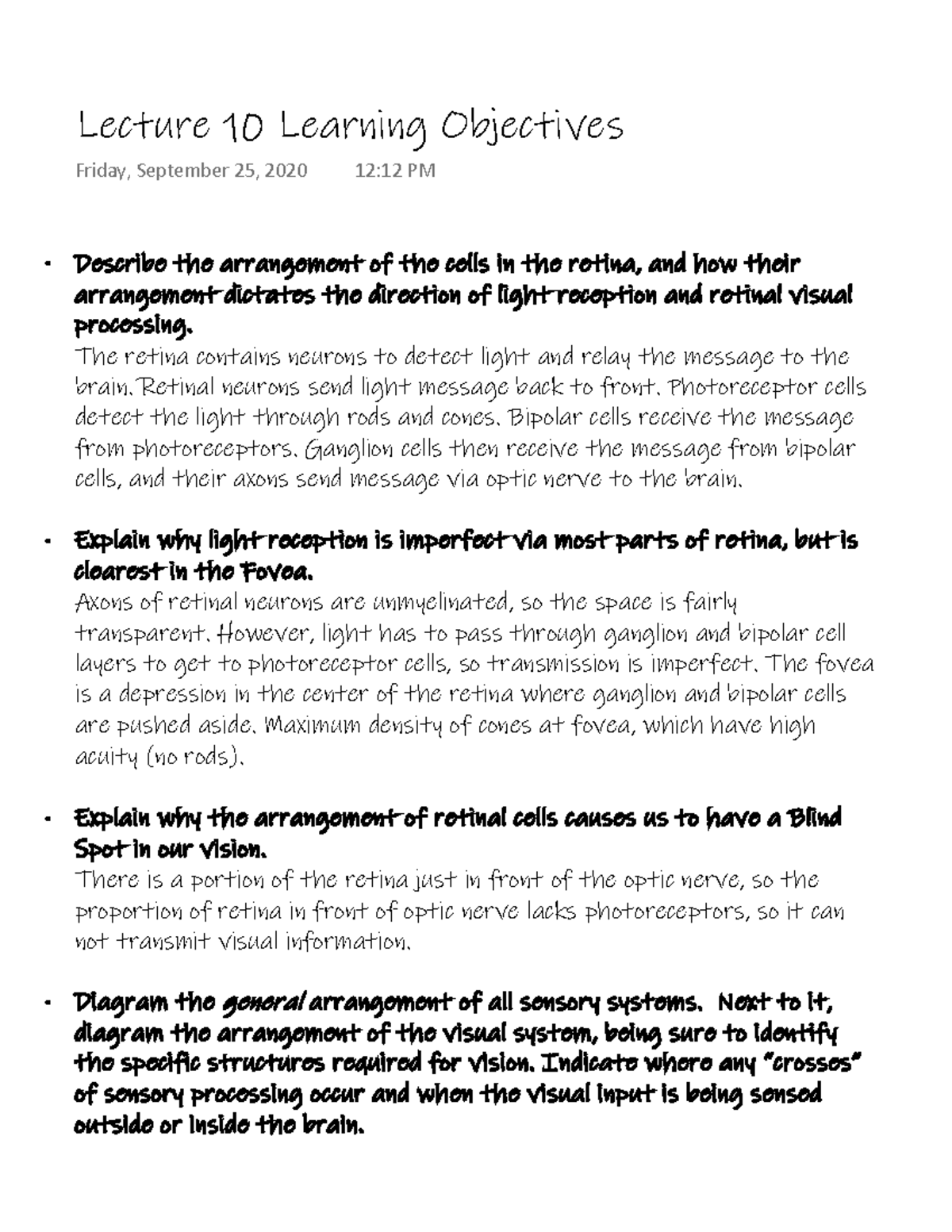 Lecture 10 Learning Objectives - Lecture 10 Learning Objectives Friday ...