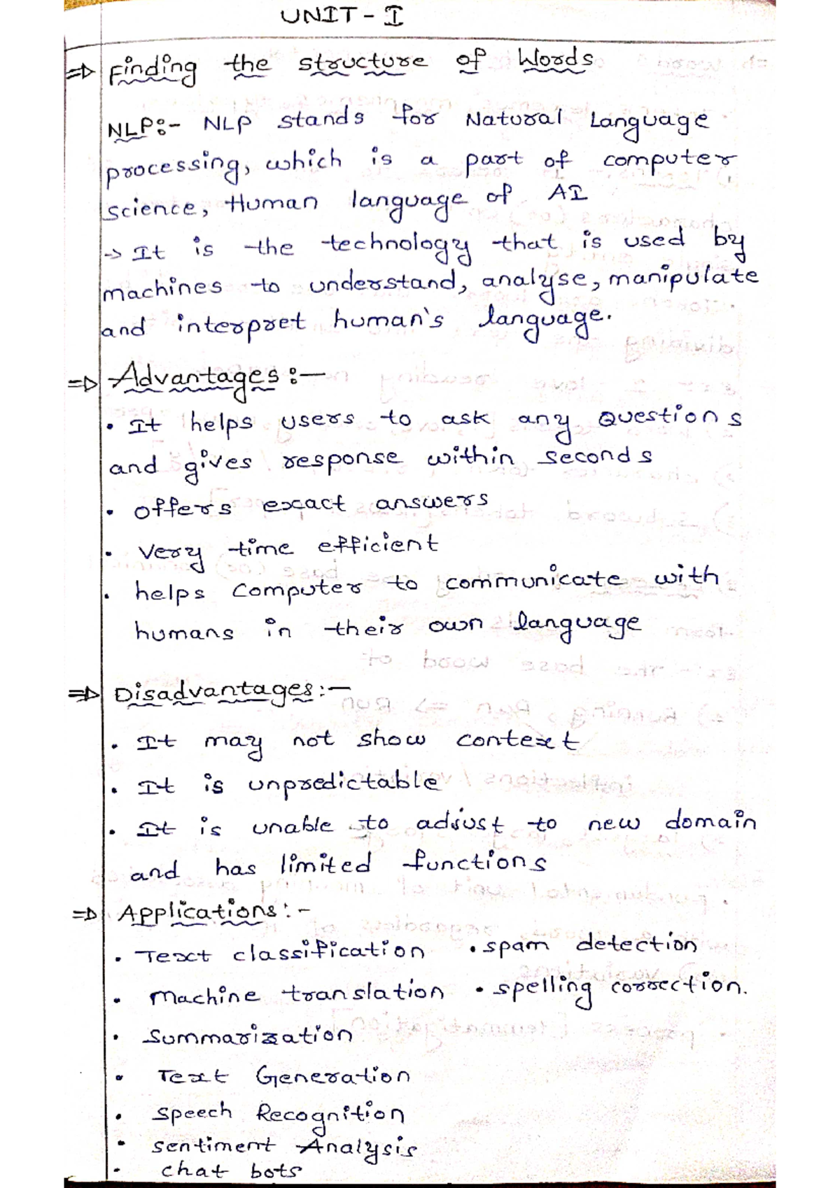 Natural language processing jntuh r-18 - UNIT I Finding the structure ...