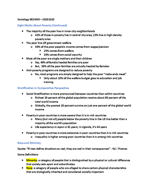 Sociology Notes Week 1 - Sociology Notes 8/ Names we choose for our ...