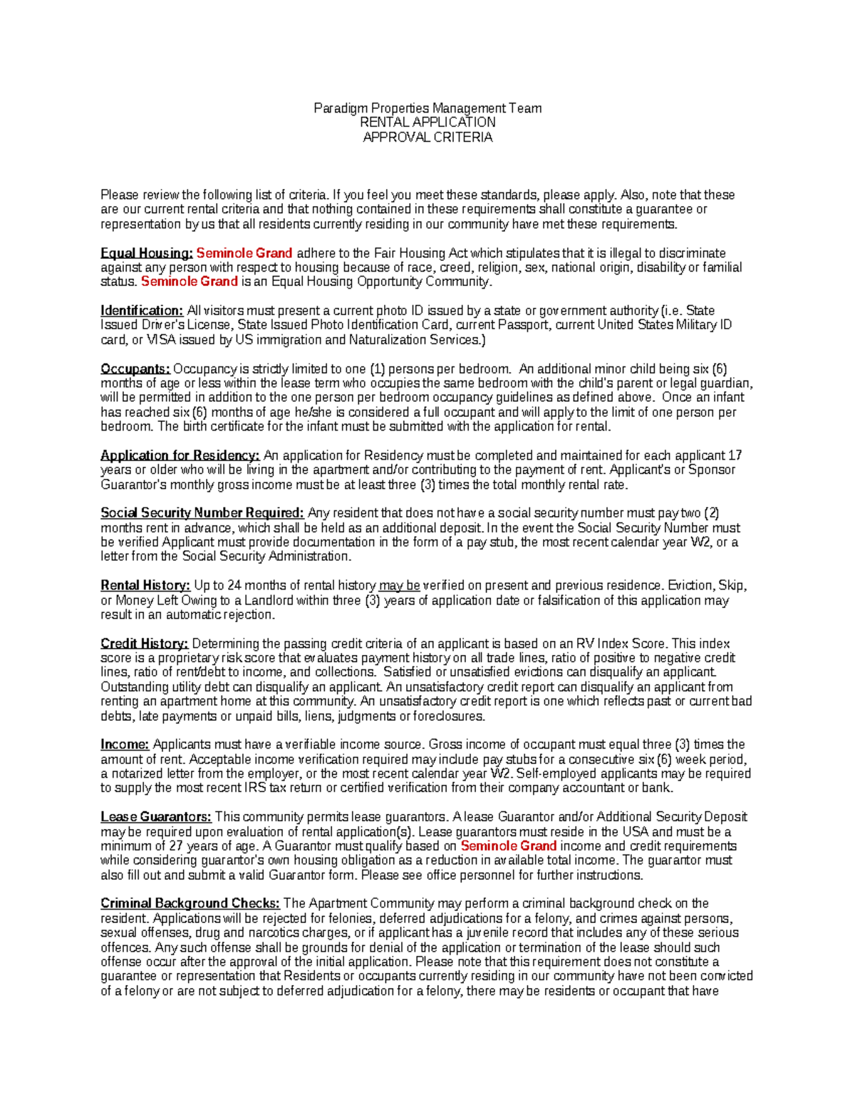 Design Practicum II Worksheet - Paradigm Properties Management Team ...