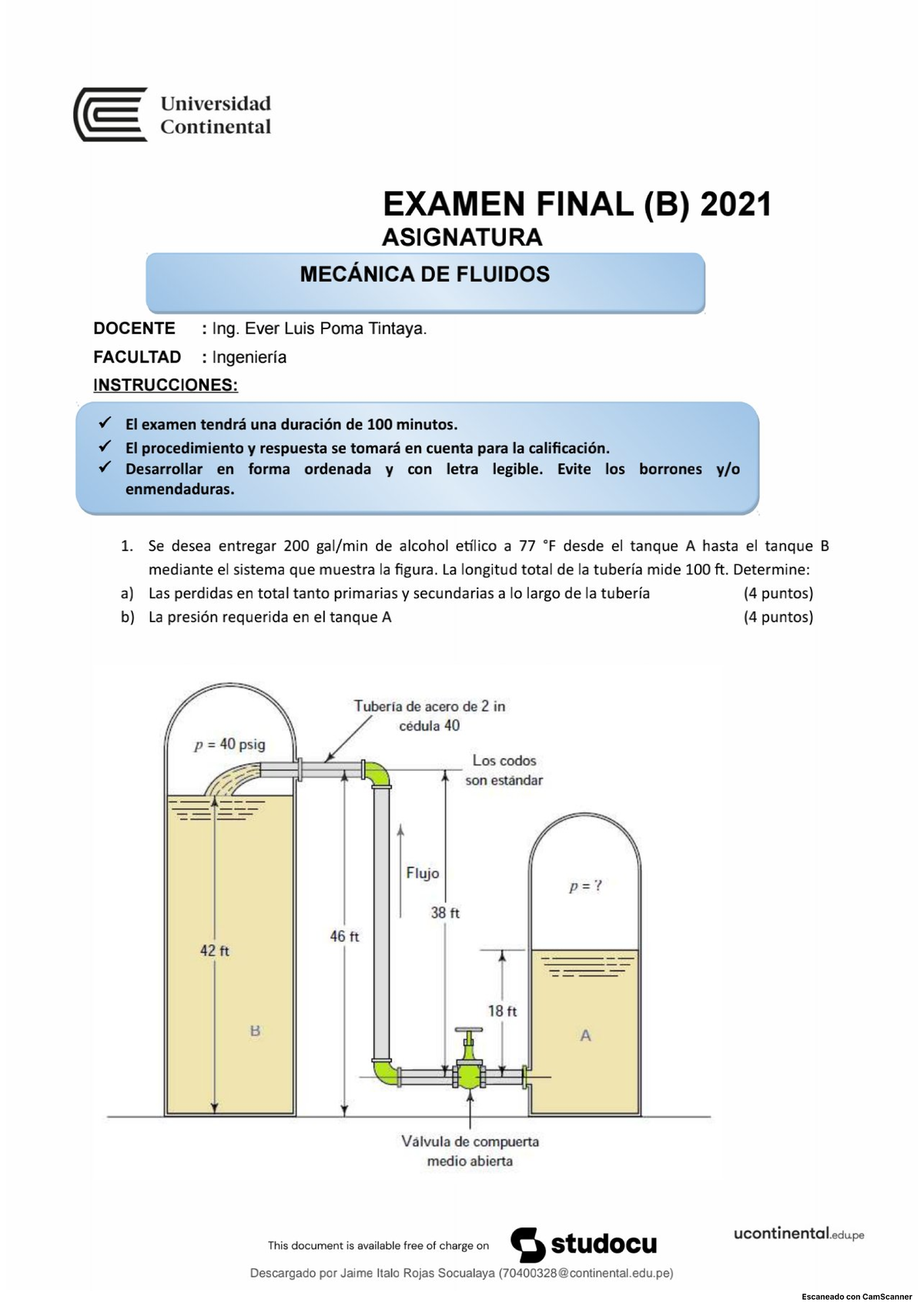 Fluidos - Mecánica de fluidos - Studocu