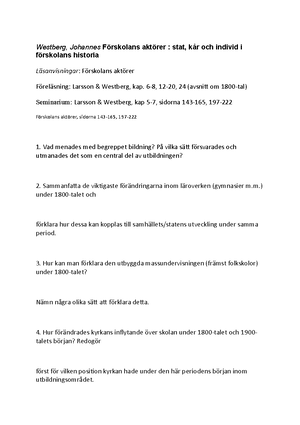 Laroplan for forskolan - Läroplan för förskolan 1. Förskolans ...