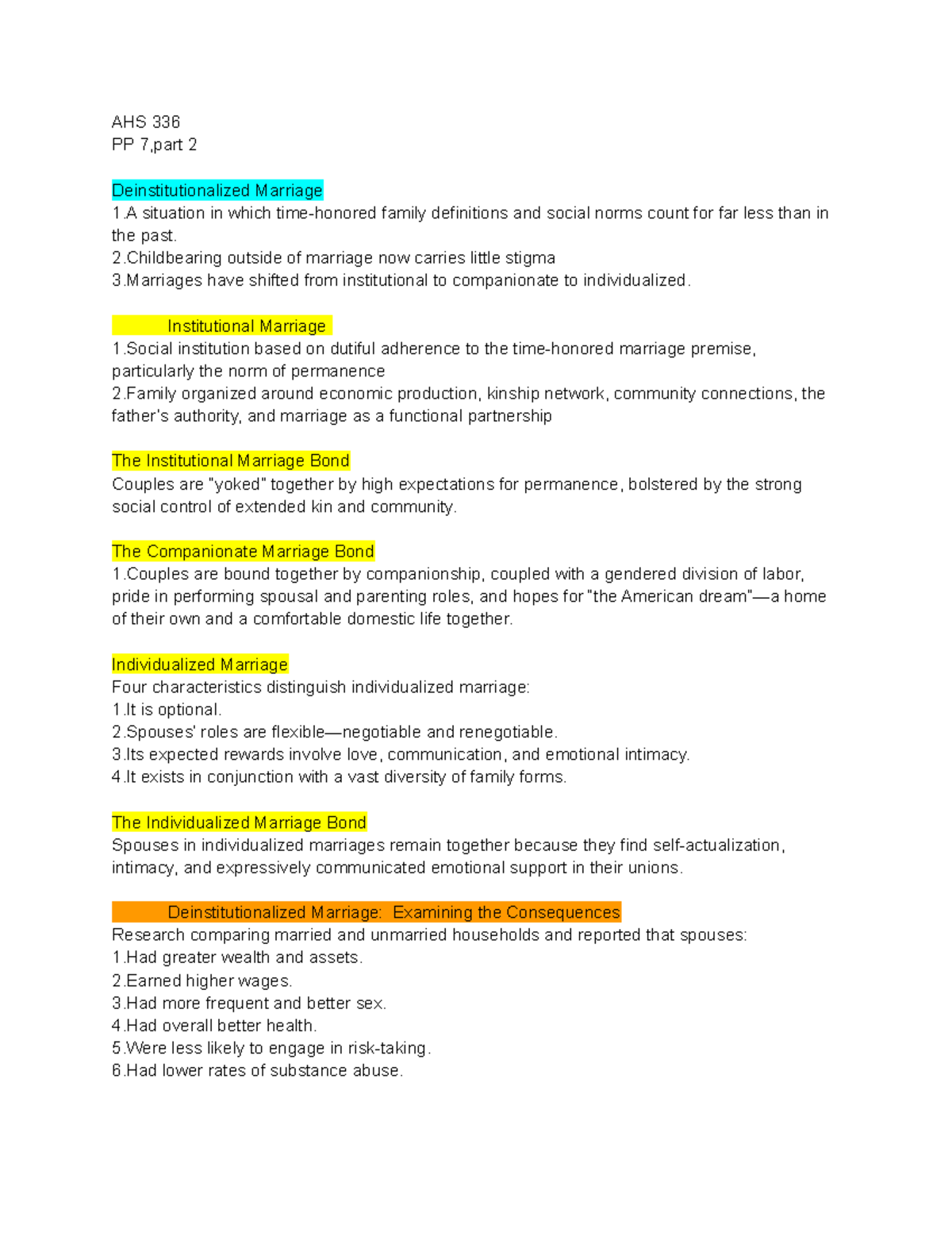 AHS 336 PART 2 PP 7 - POWERPOINT - AHS 336 PP 7,part 2 ...