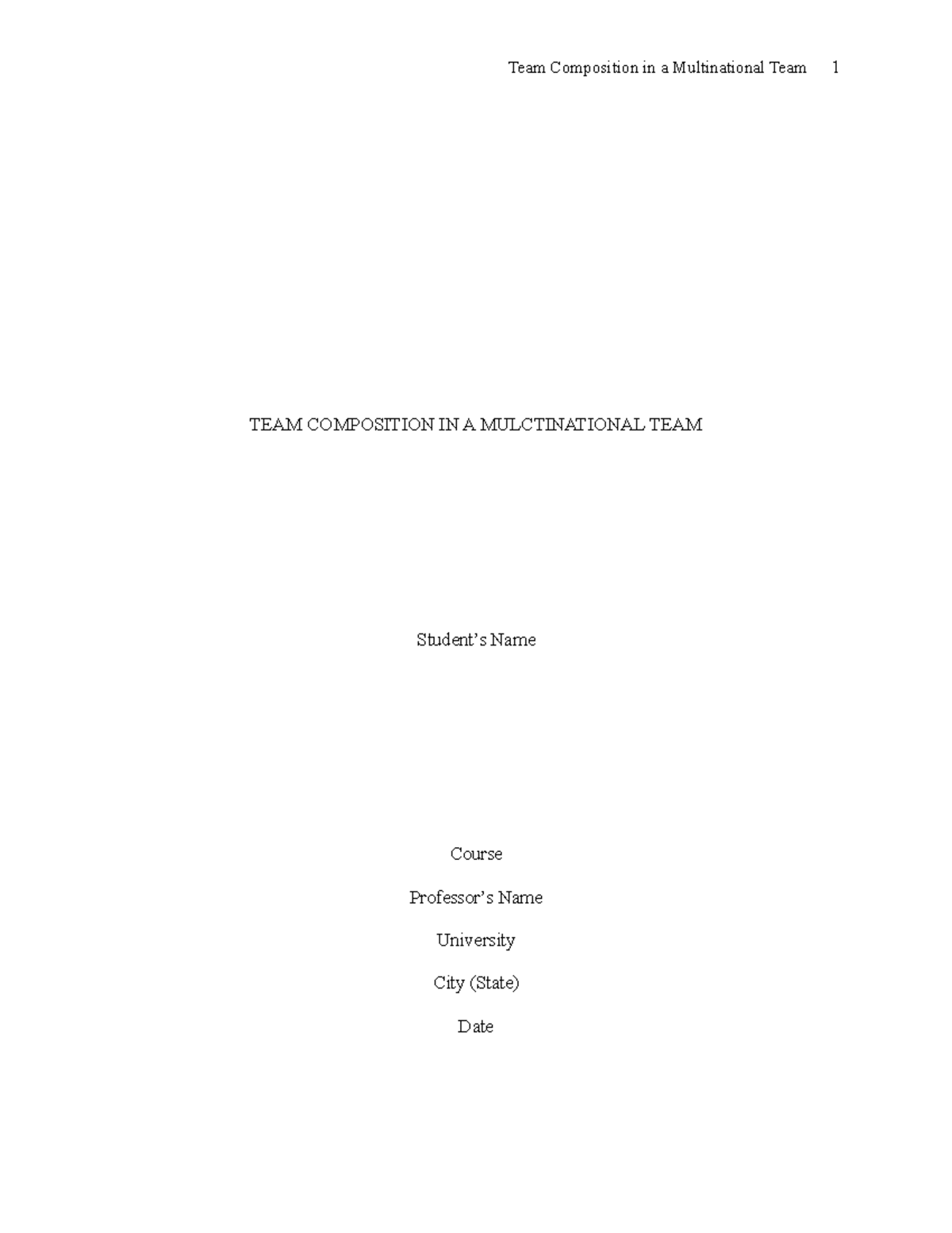 2 - It explains how to use the writing formats. - TEAM COMPOSITION IN A ...