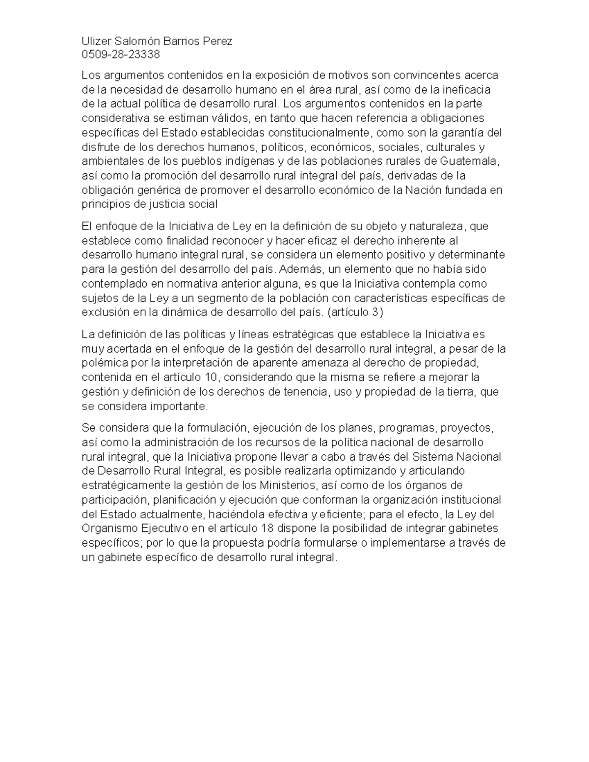 Derecho administrativo - Ulizer Salomón Barrios Perez 0509-28- Los ...