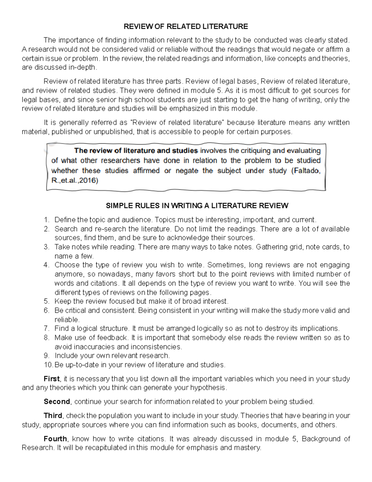 Review OF Related Literature - REVIEW OF RELATED LITERATURE The ...