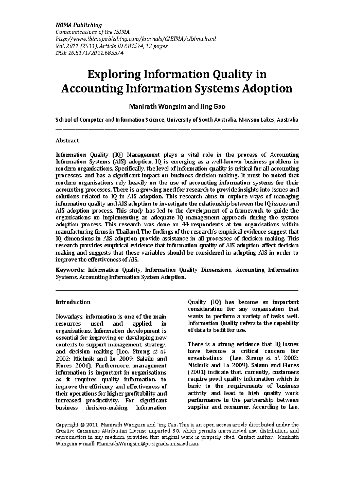 683574 - good - IBIMA Publishing Communications of the IBIMA - Studocu