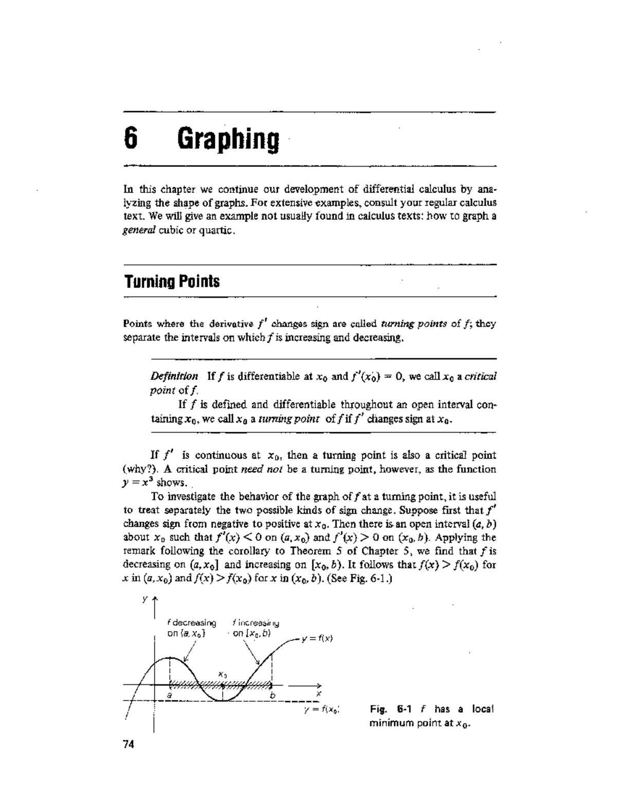 Calculus II- 6 - GRAPHING - 6 Graphing In this chapter we continue our ...