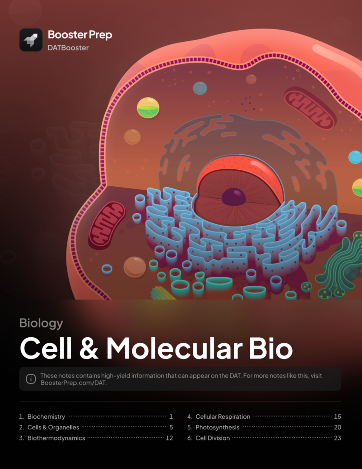 1. Cell & Molecular Biology - Biochemistry Matter is composed of atoms ...