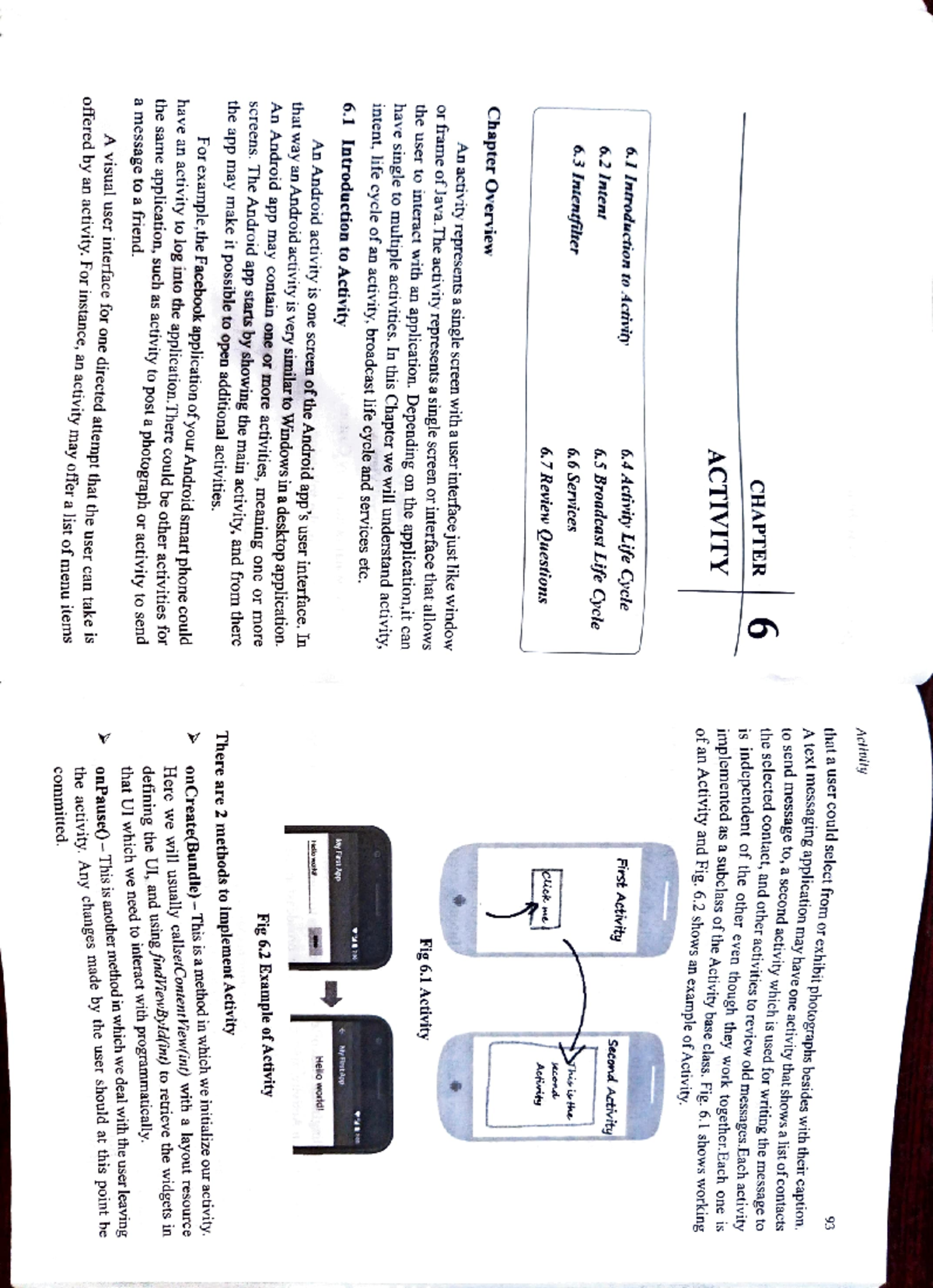 Android M3 Offered By An Activity For Instance An Activity May