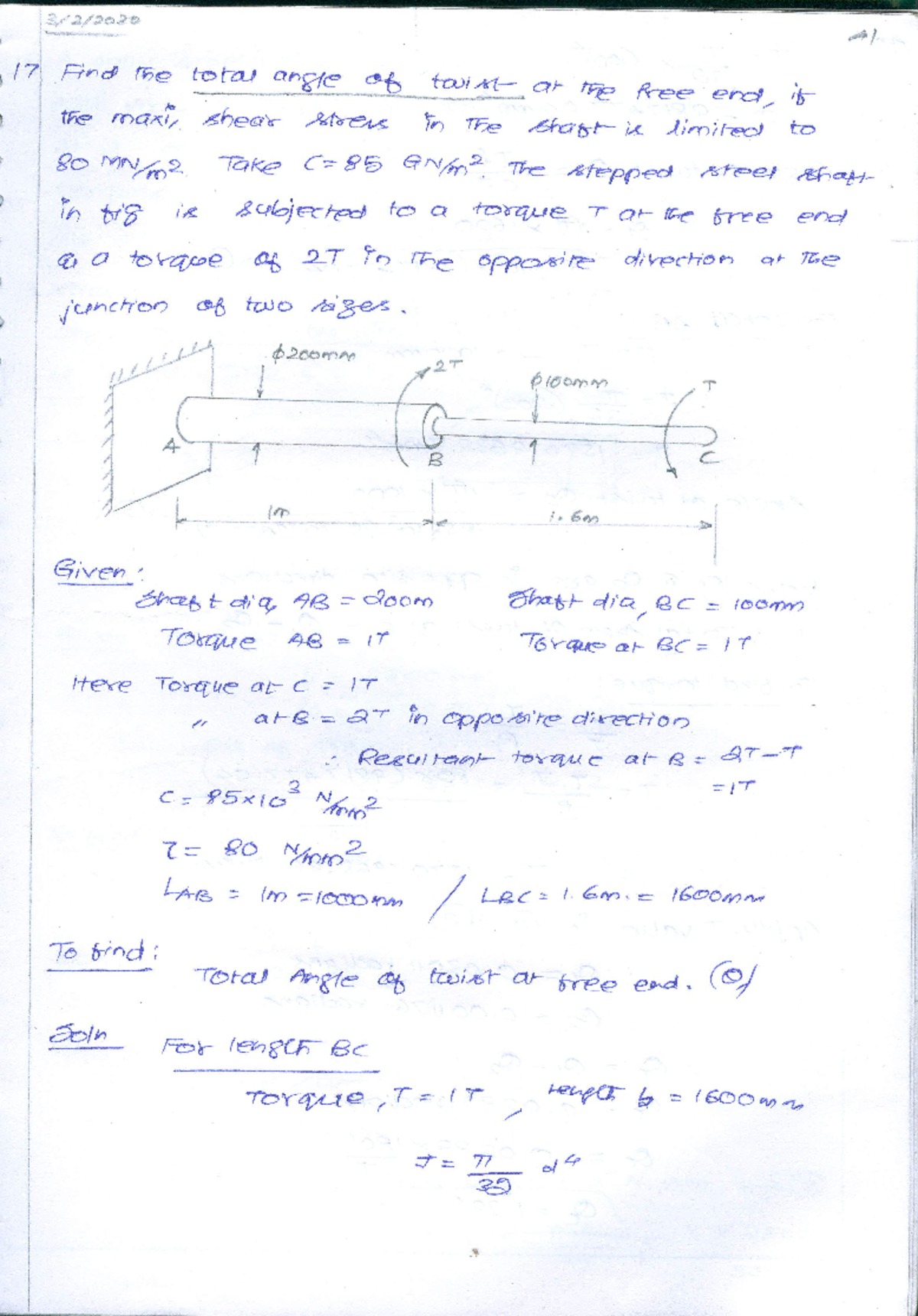 SOM UNIT III PART 3 - SOM NOTES - strength of materials - Studocu