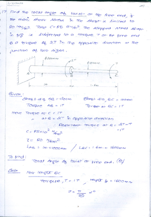 SOM UNIT III PART 2 - SOM NOTES - strength of materials - Studocu