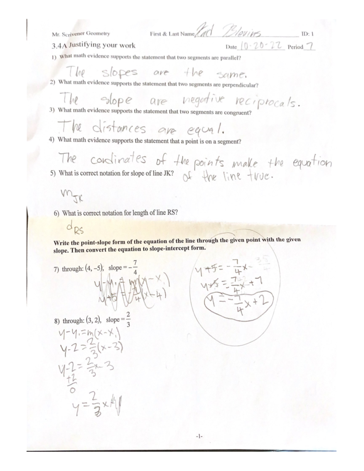3 - Geometry homework - Studocu