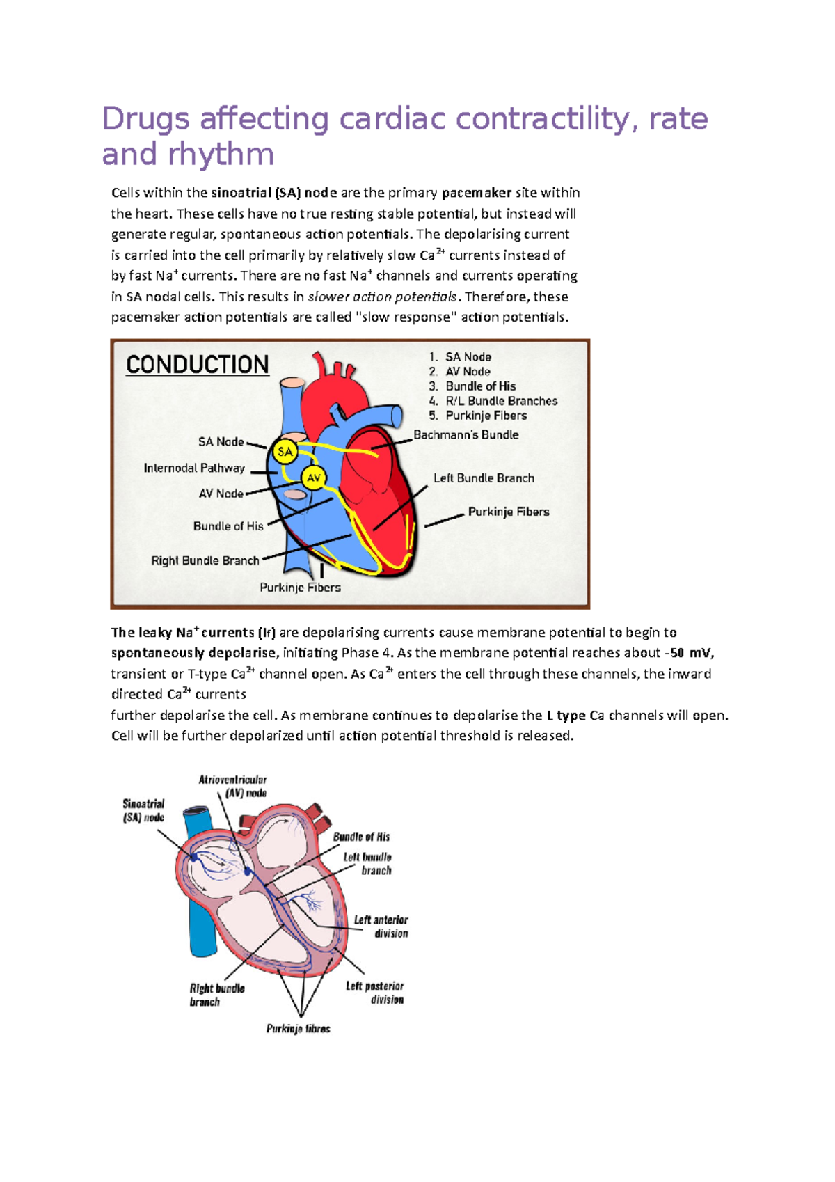 Drugs affecting cardiac contractility rate rhythm - Drugs affecting ...