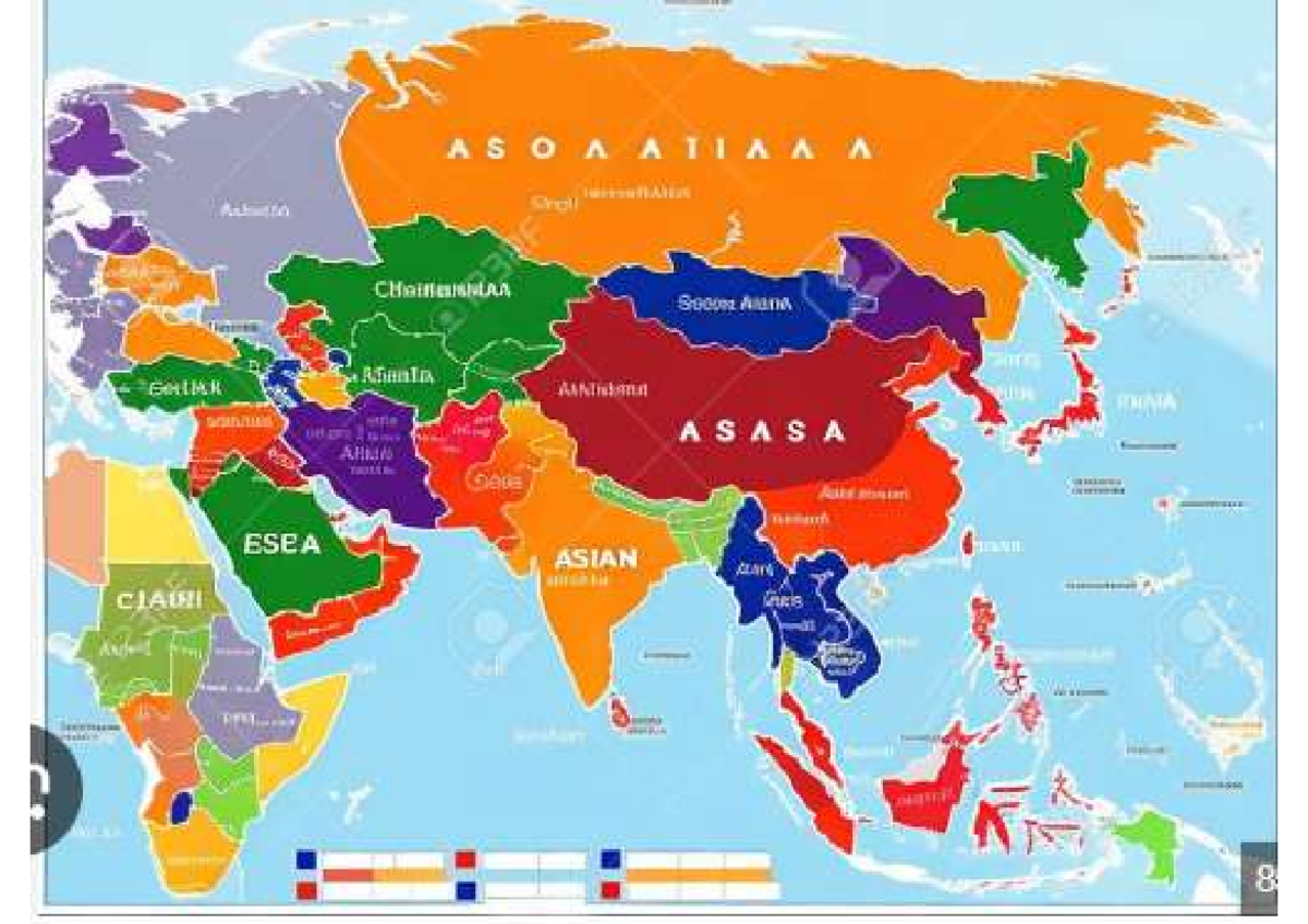 Mapa asia - Geografia del litoral - Studocu