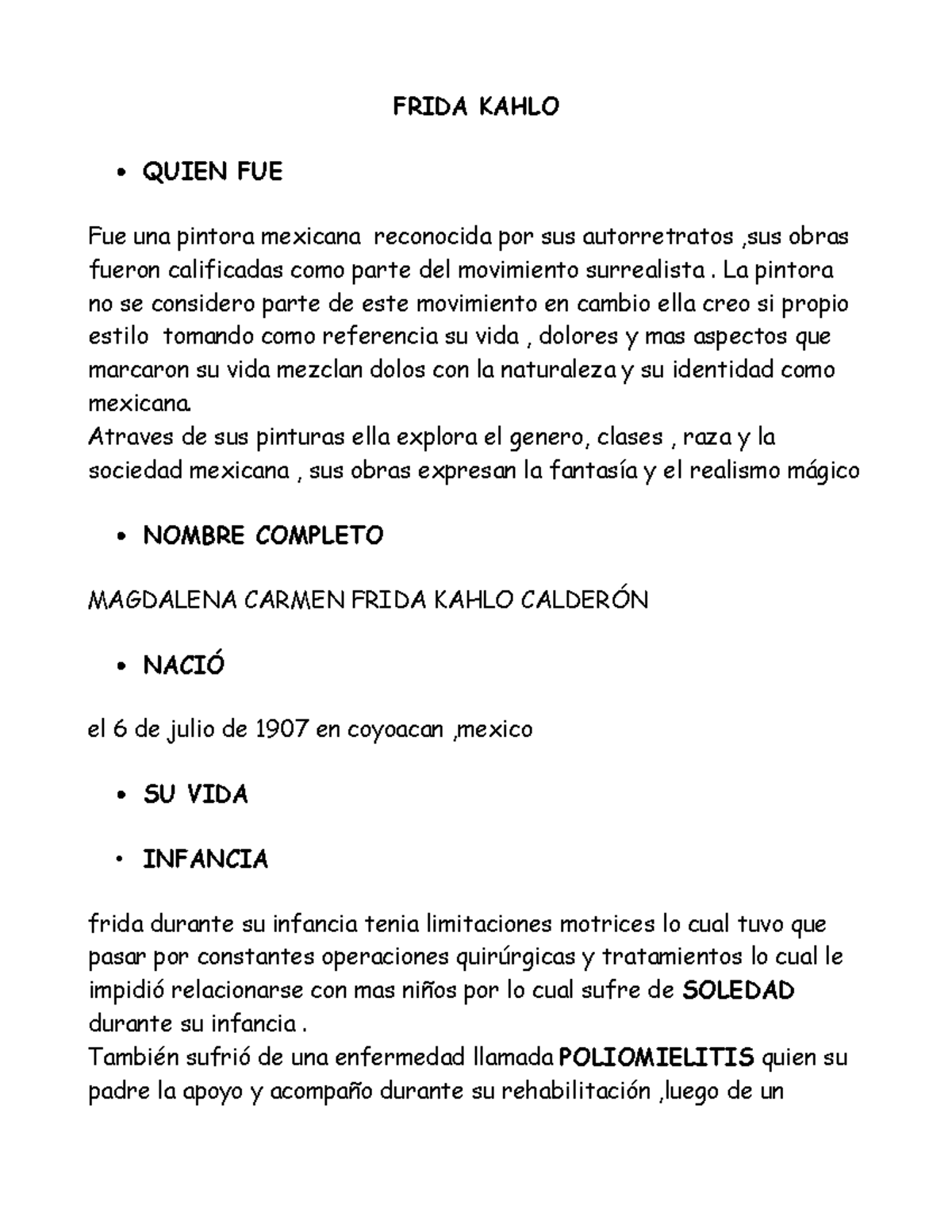 Frida%20kahlo - frida - FRIDA KAHLO • QUIEN FUE Fue una pintora ...