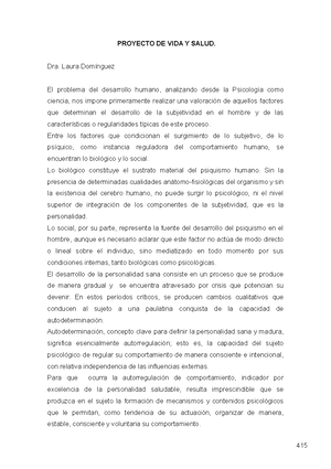 Modelo Teórico Internalista Procesual Psicodinámico 2 - UNIVERSIDAD DE ...