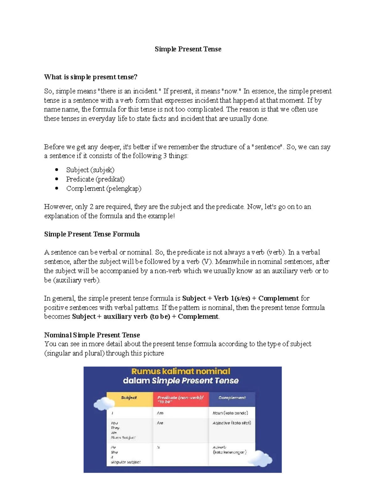 M2 C7M Simple Present Tense - Simple Present Tense What is simple ...