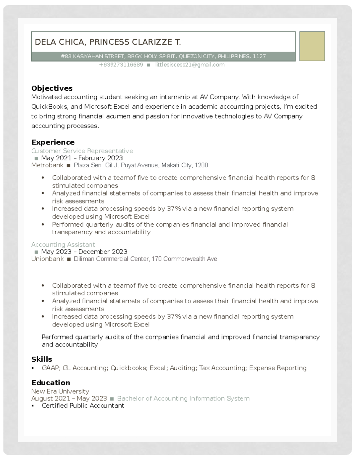 ACT18- Resume - sample work of activities in Final Period of COMAC-18 ...
