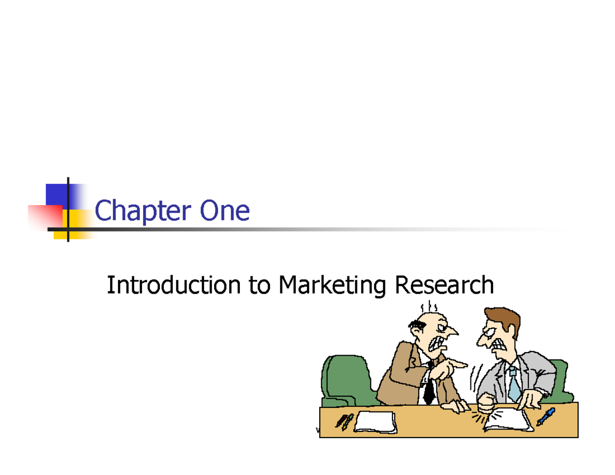 Marketing Research Chapter 1 - Chapter One Introduction to Marketing ...