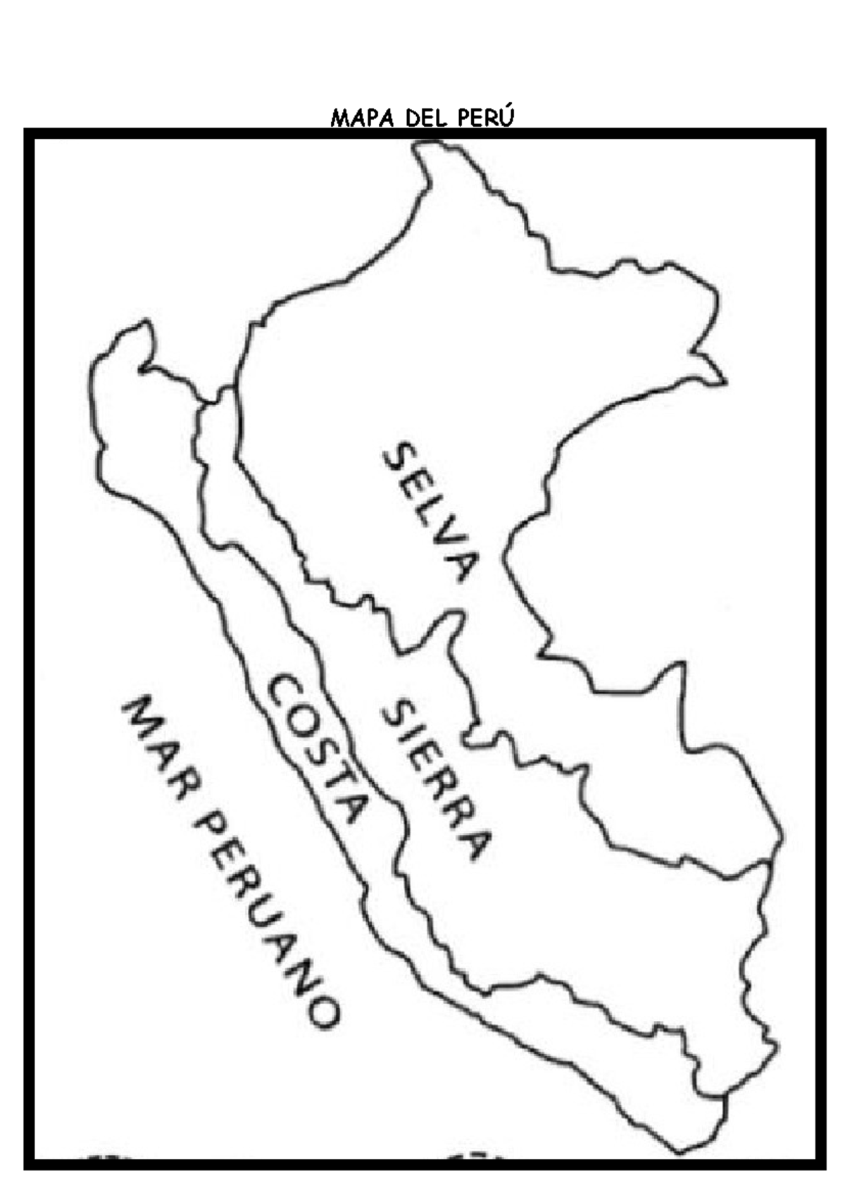 Mapa del peru con las regiones de nuestro peru hermoso - desarrollo ...