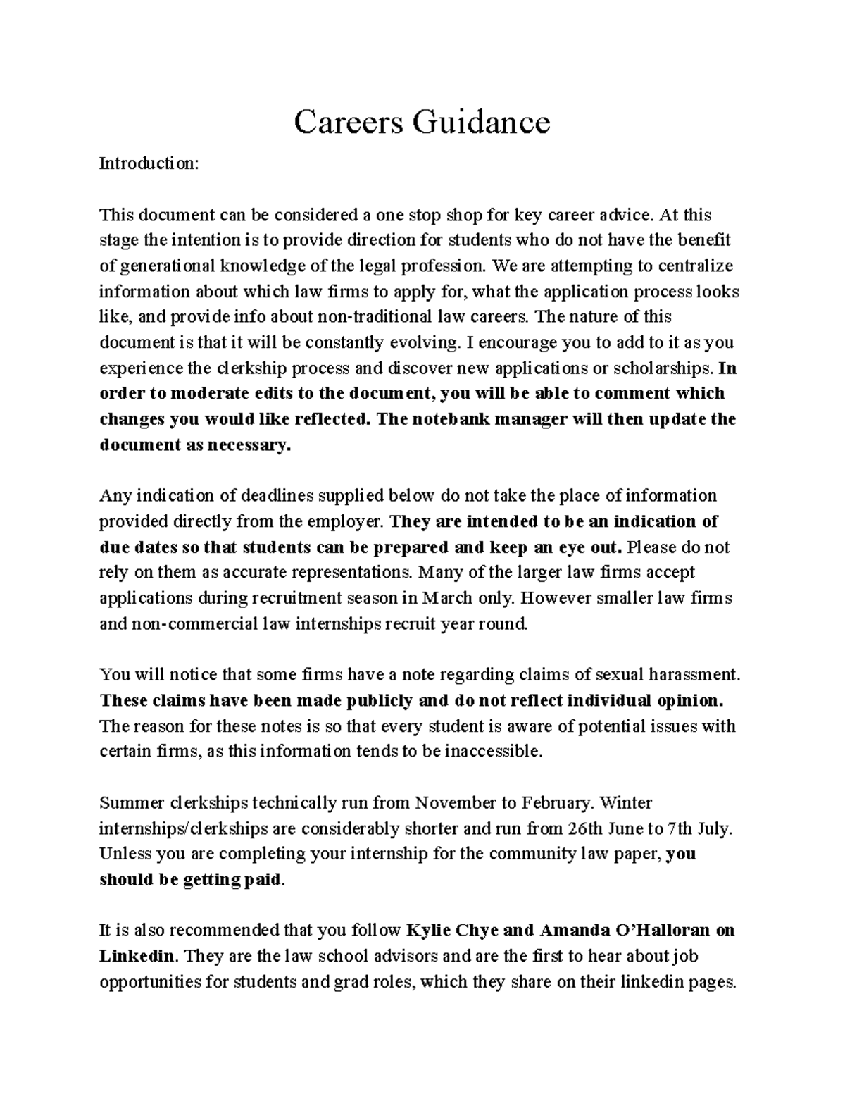 Careers Guidance - Careers Guidance Introduction: This document can be ...