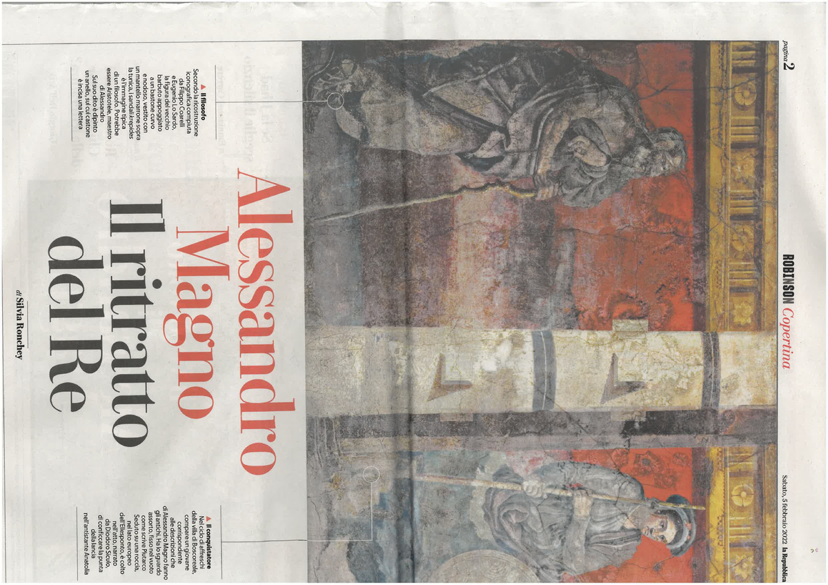 Alessandro Magno, il ritratto del Re e l'eredità - Storia Greca - Studocu