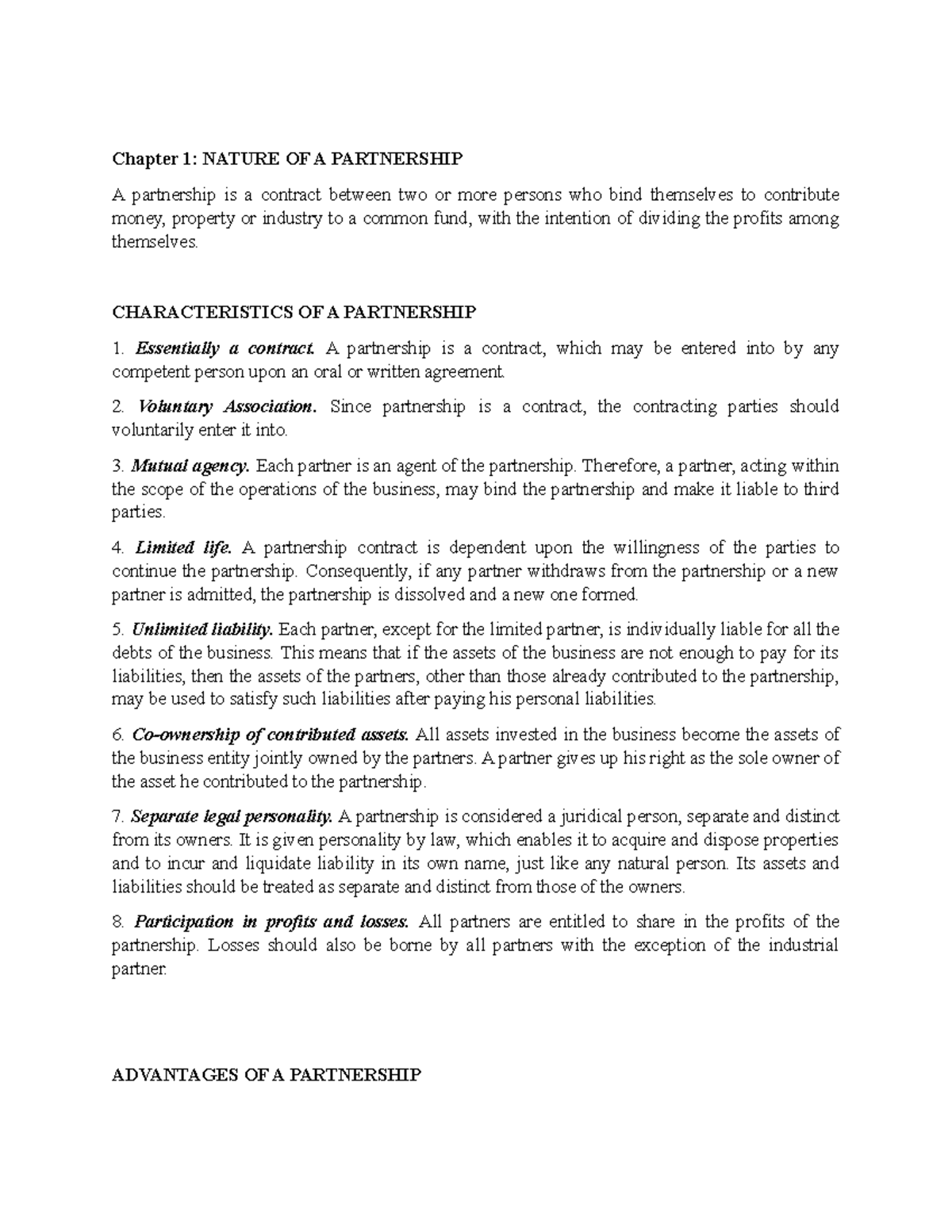 Chapter 1 Acctg 13b 1 - Lecture notes 1 - Chapter 1: NATURE OF A ...