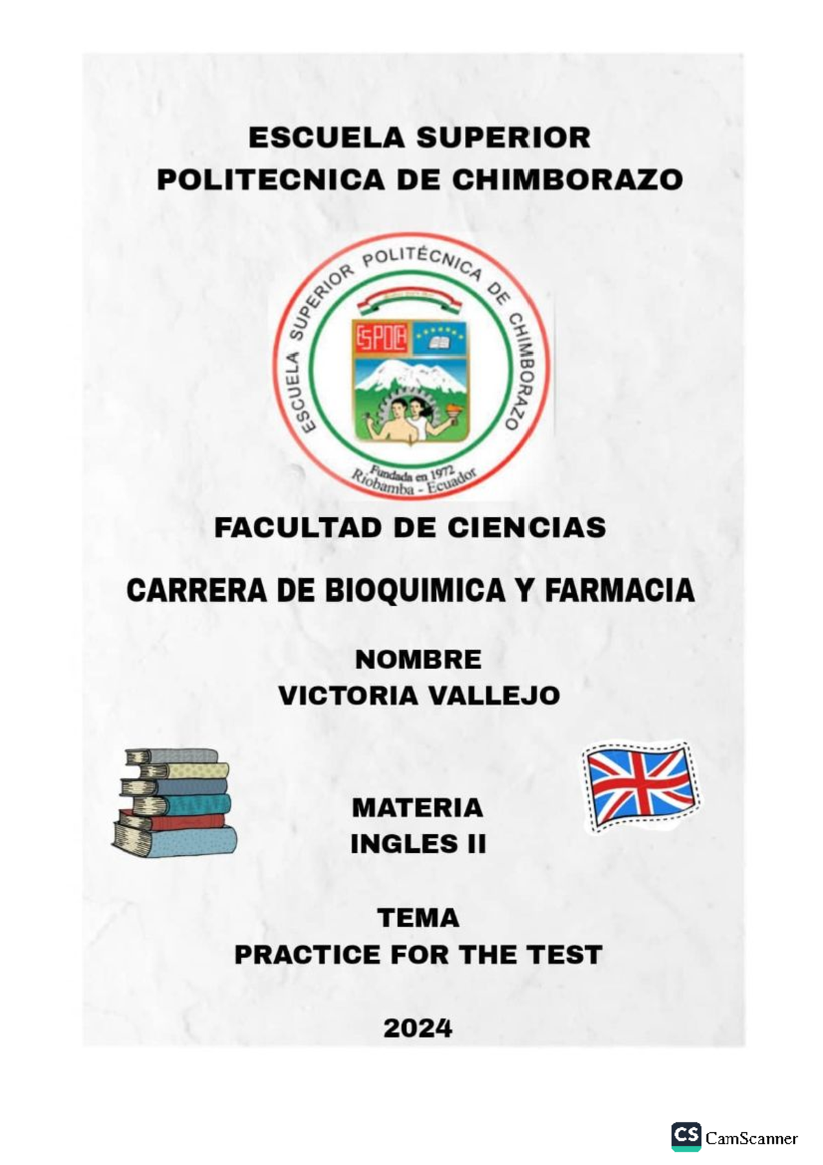 Victoria vallejo Practice for the test - Mathematics: Analysis and ...