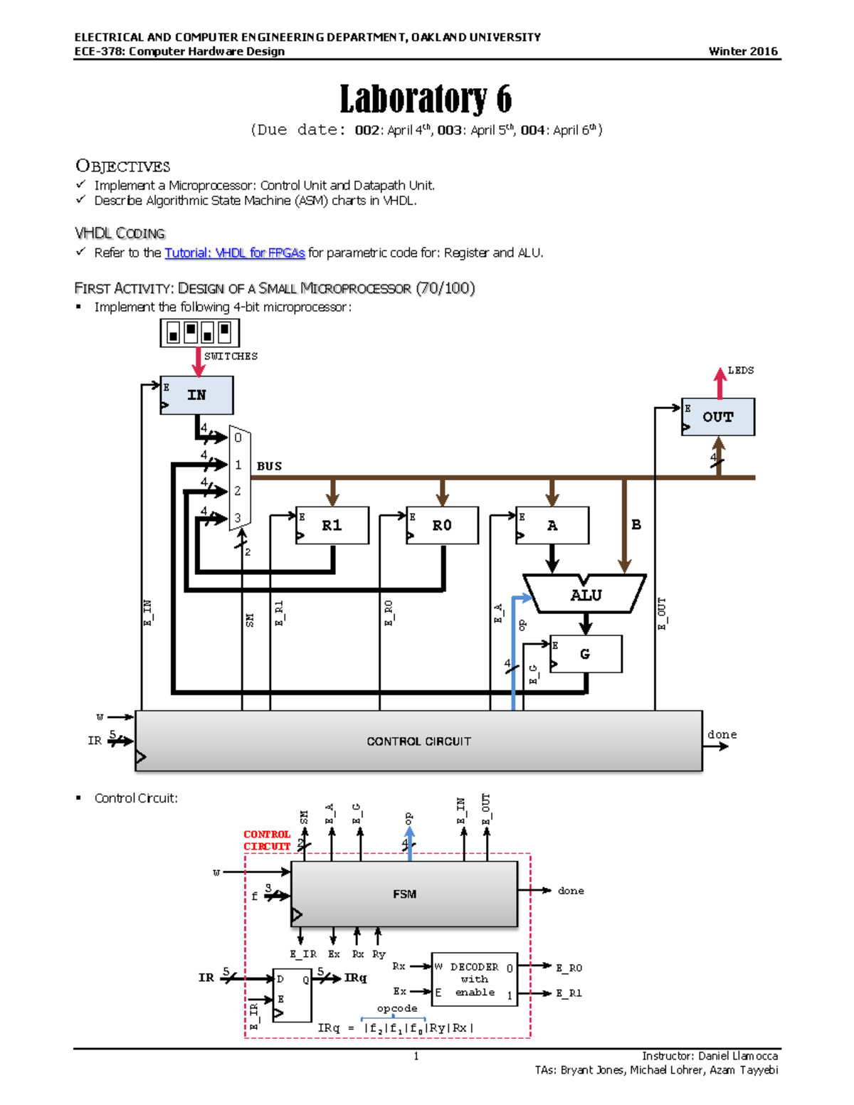 Lab 6 - Laboratory assignment 6 - ELECTRICAL AND COMPUTER ENGINEERING ...
