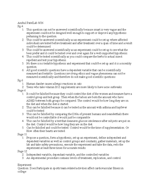 Ch. 4.2-4.8; 6.1-6.4 Cell Structure and Energy - BI 222 - Studocu