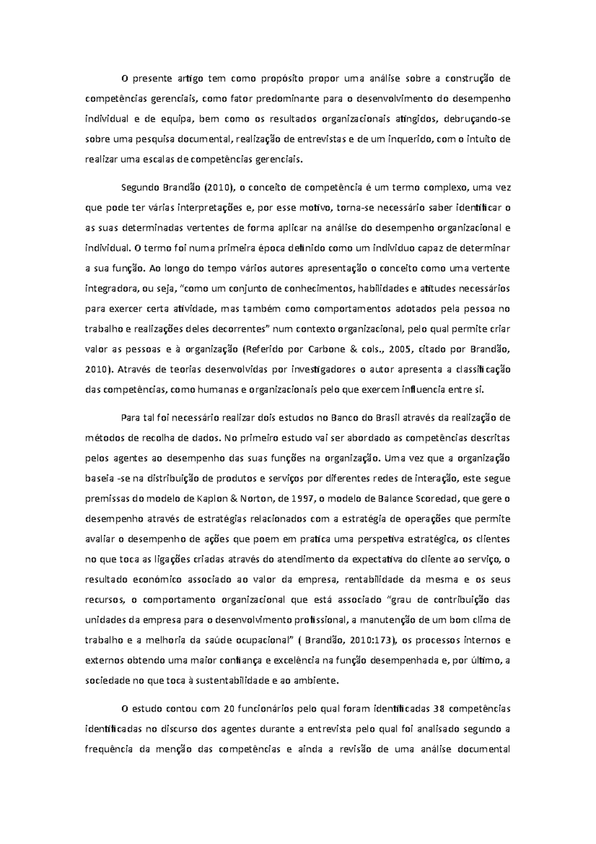 Análise Artigo 1 Gcomp - O presente artigo tem como propósito propor uma análise sobre a ...