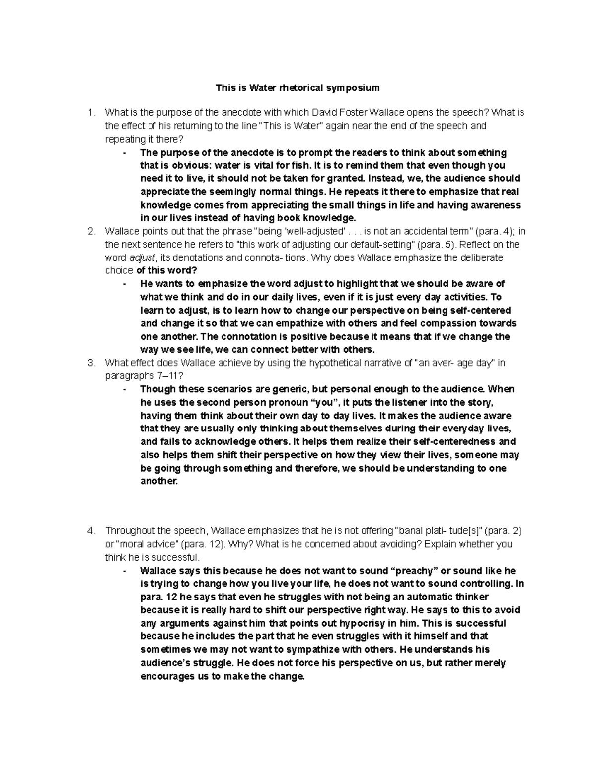 This is Water rhetorical symposium - It is to remind them that even ...