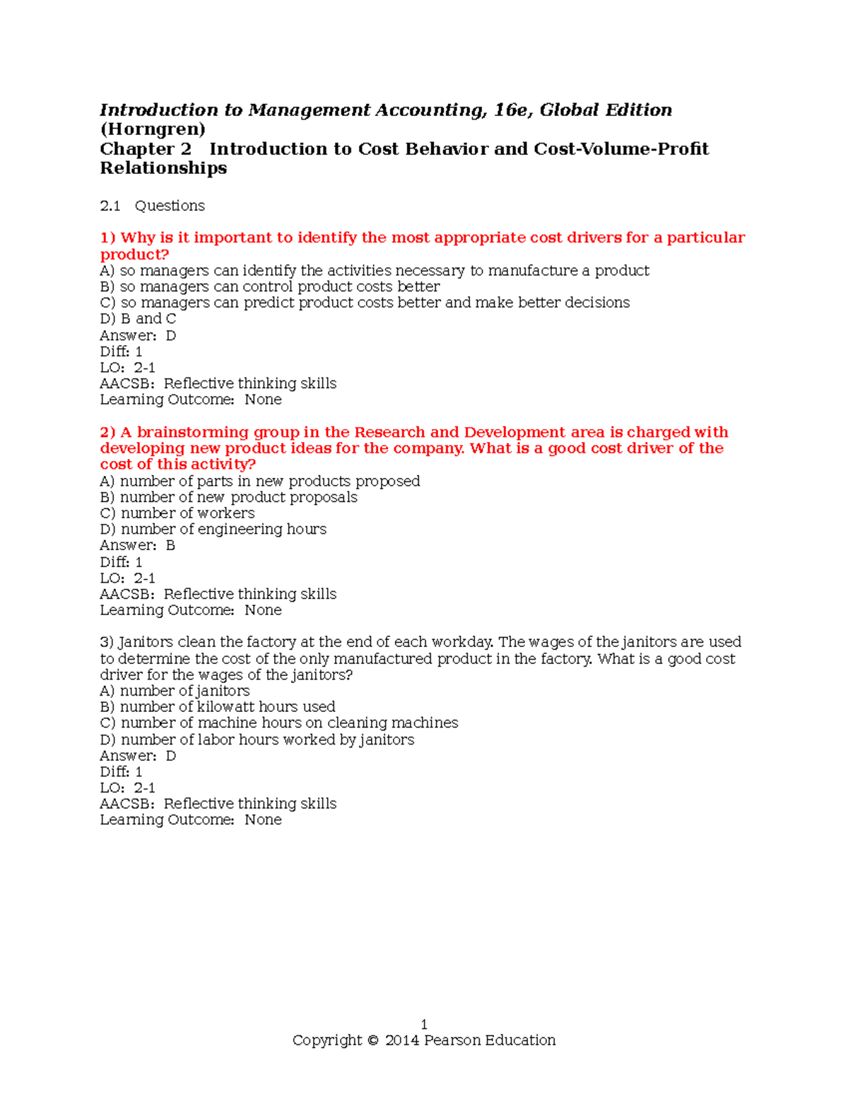 Horngren ima16 tif 02 GE - Introduction to Management Accounting, 16e, Global Edition (Horngren ...