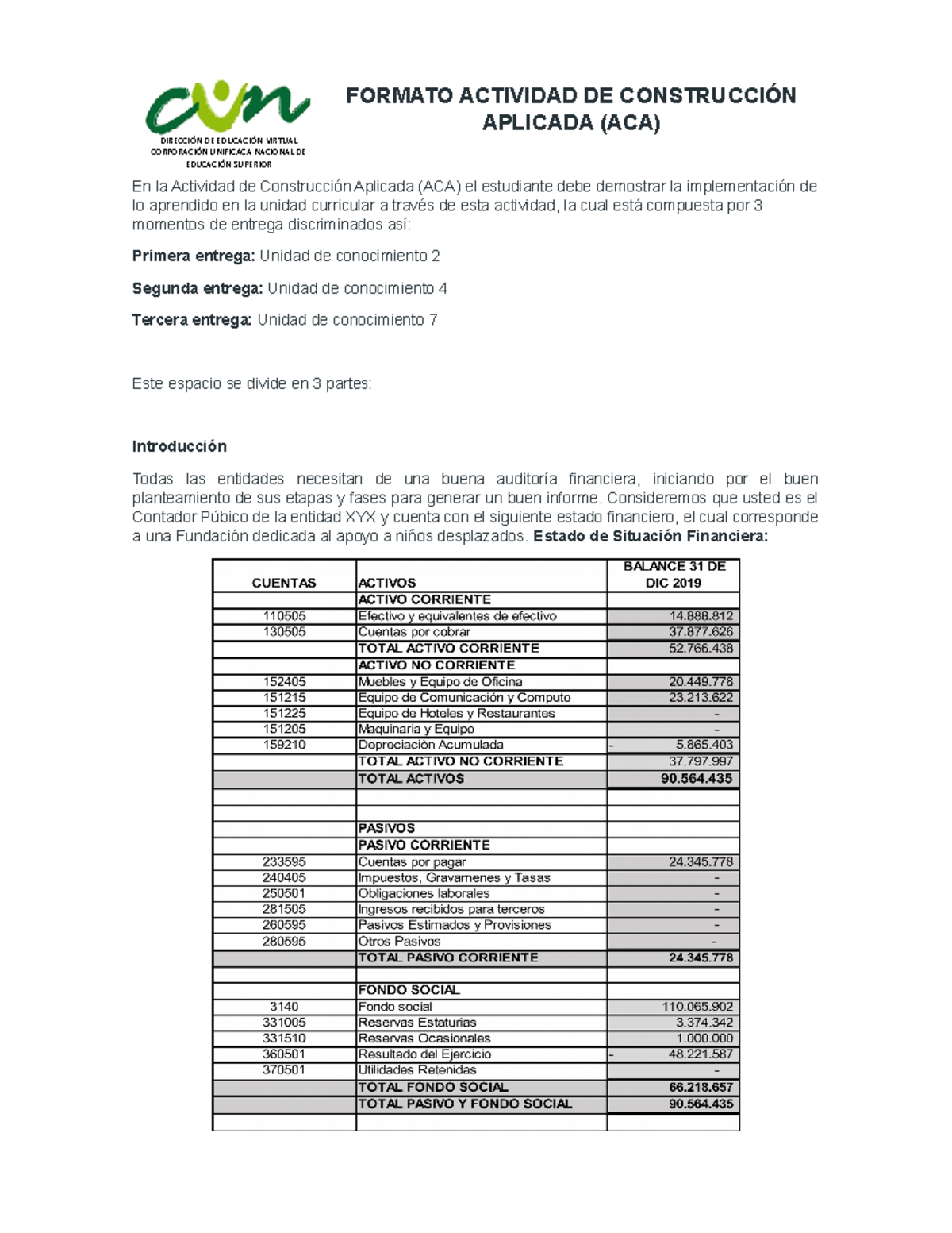 ACA - fghjklñ - En la Actividad de Construcción Aplicada (ACA) el ...