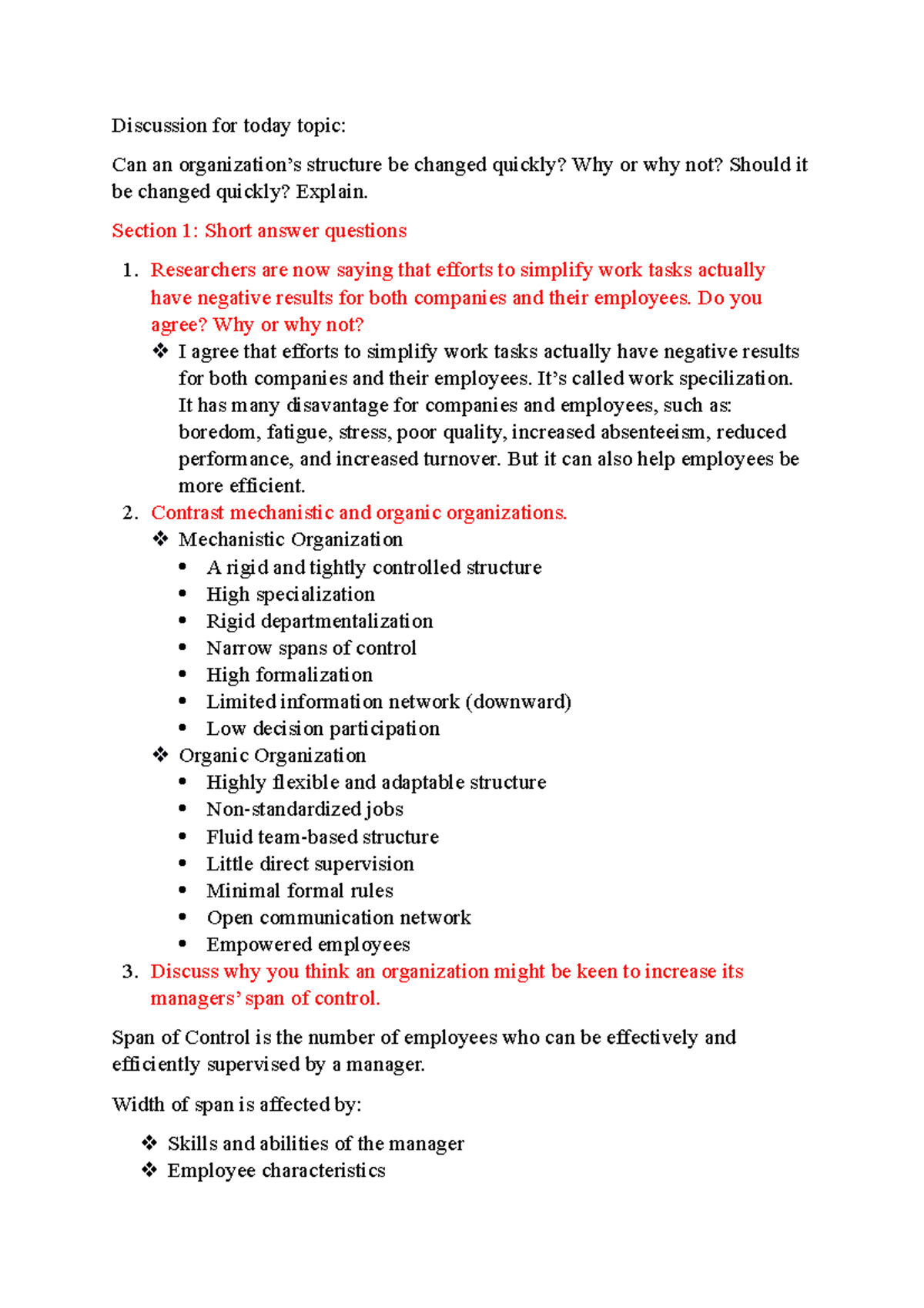 TUT 5 ITM - Tutorial tasks - Discussion for today topic: Can an ...