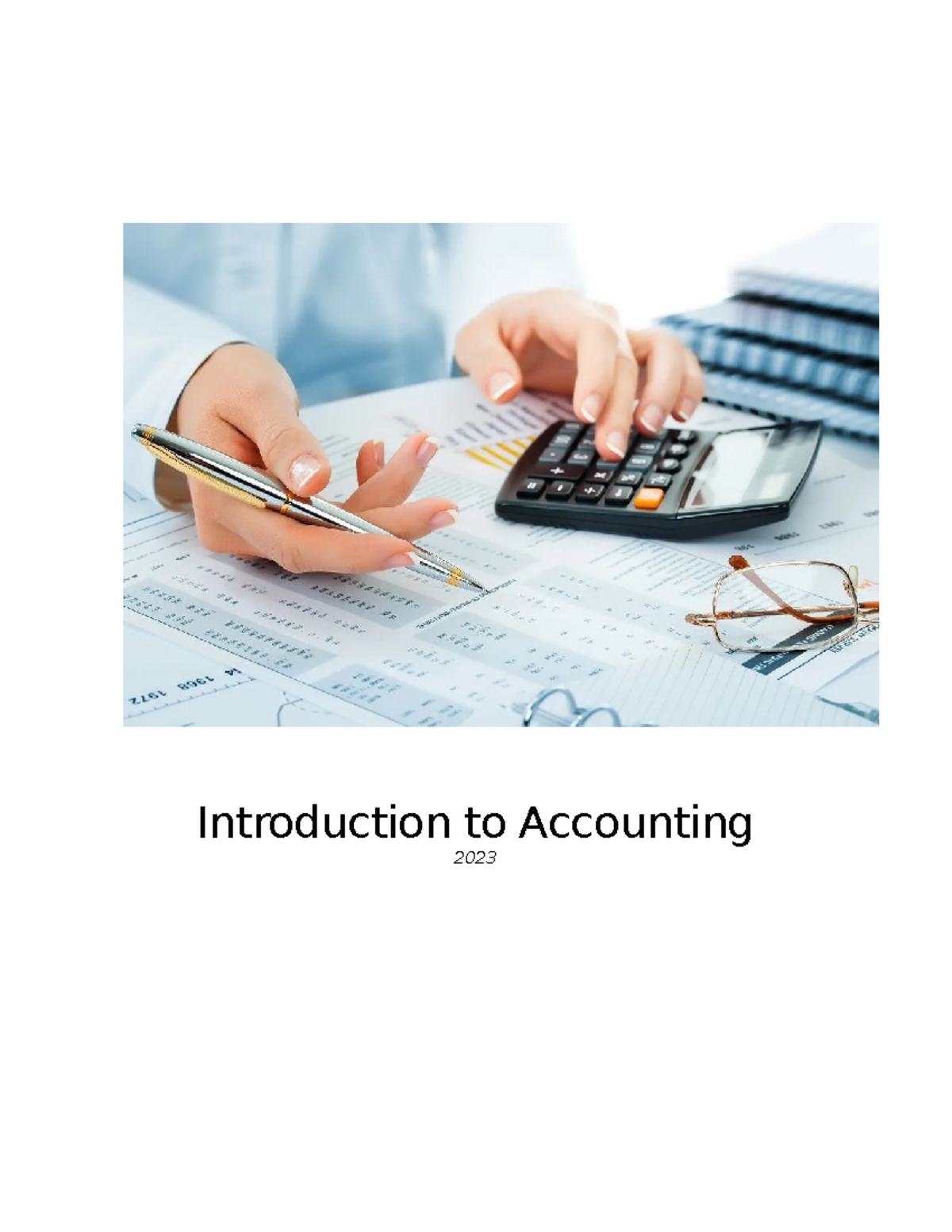 Introduction to Accounting - Introduction to Accounting 2023 Accounting ...