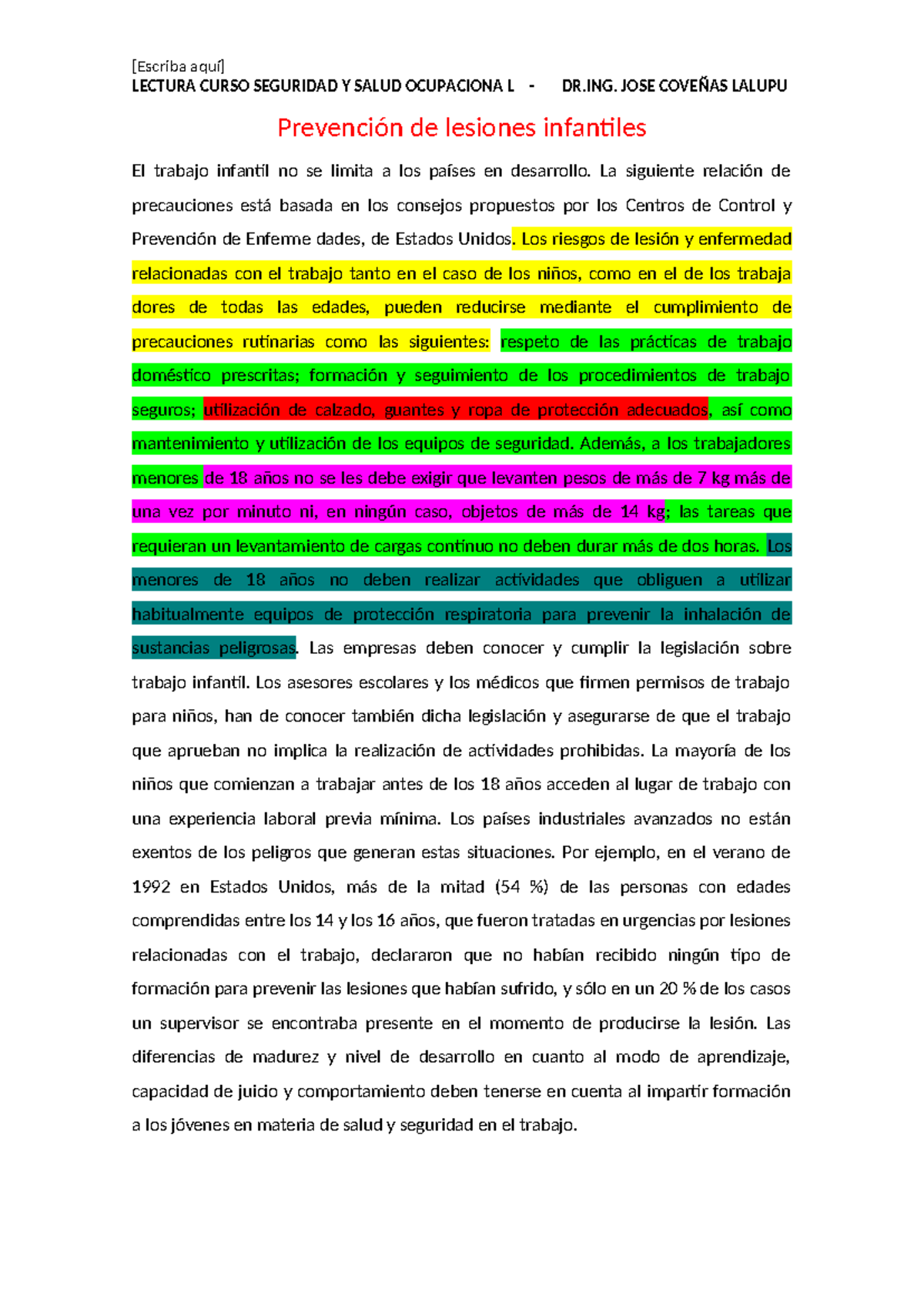 Lectura-SSO - Lectura SSO - [Escriba aquí] LECTURA CURSO SEGURIDAD Y ...