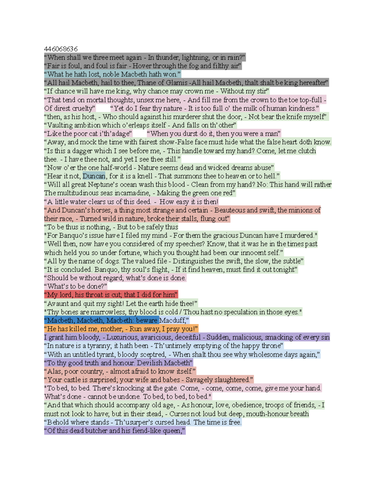 Macbeth Quotes - 446068636 “When shall we three meet again - In thunder ...