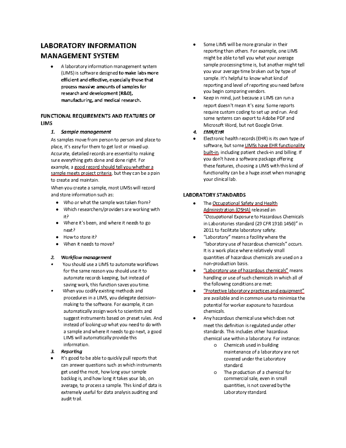 (W11 13) LIS - Credits to the rightful owner of these notes ...