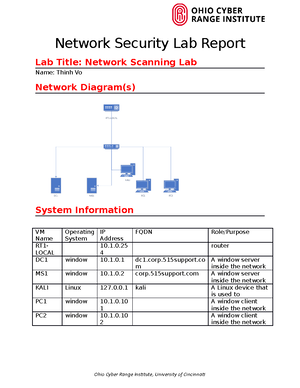 Firewall Rules Assignment-done - Name: Thinh Vo You are a network ...